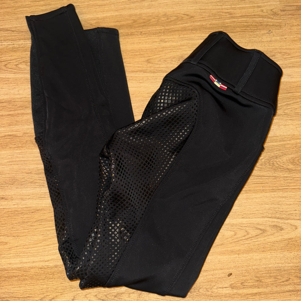 Horze Black Grand Prix Fleece Lined Breeches - Ladies Size 8 – Nag Mad ...